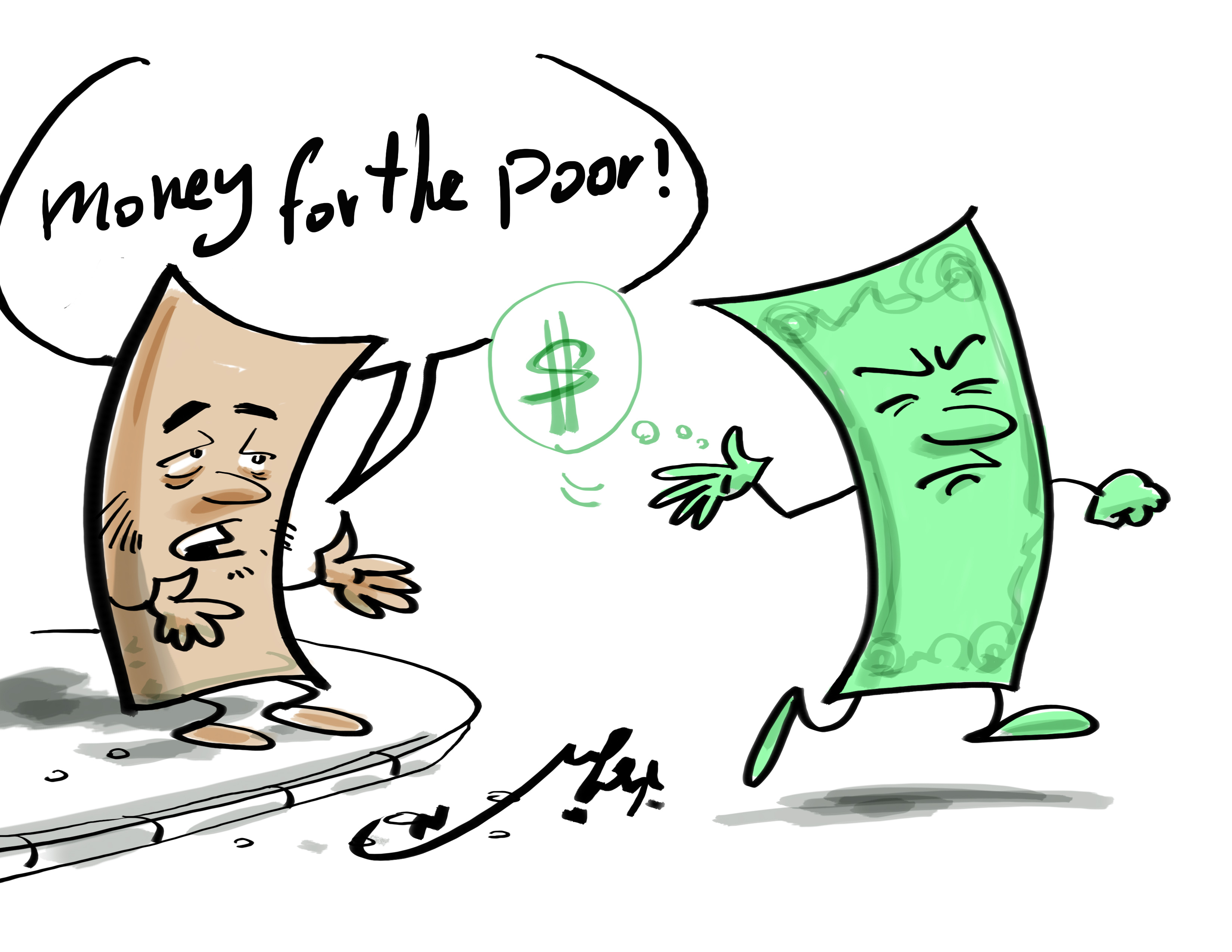 In Cartoon: money for the poor! - Dailynewsegypt