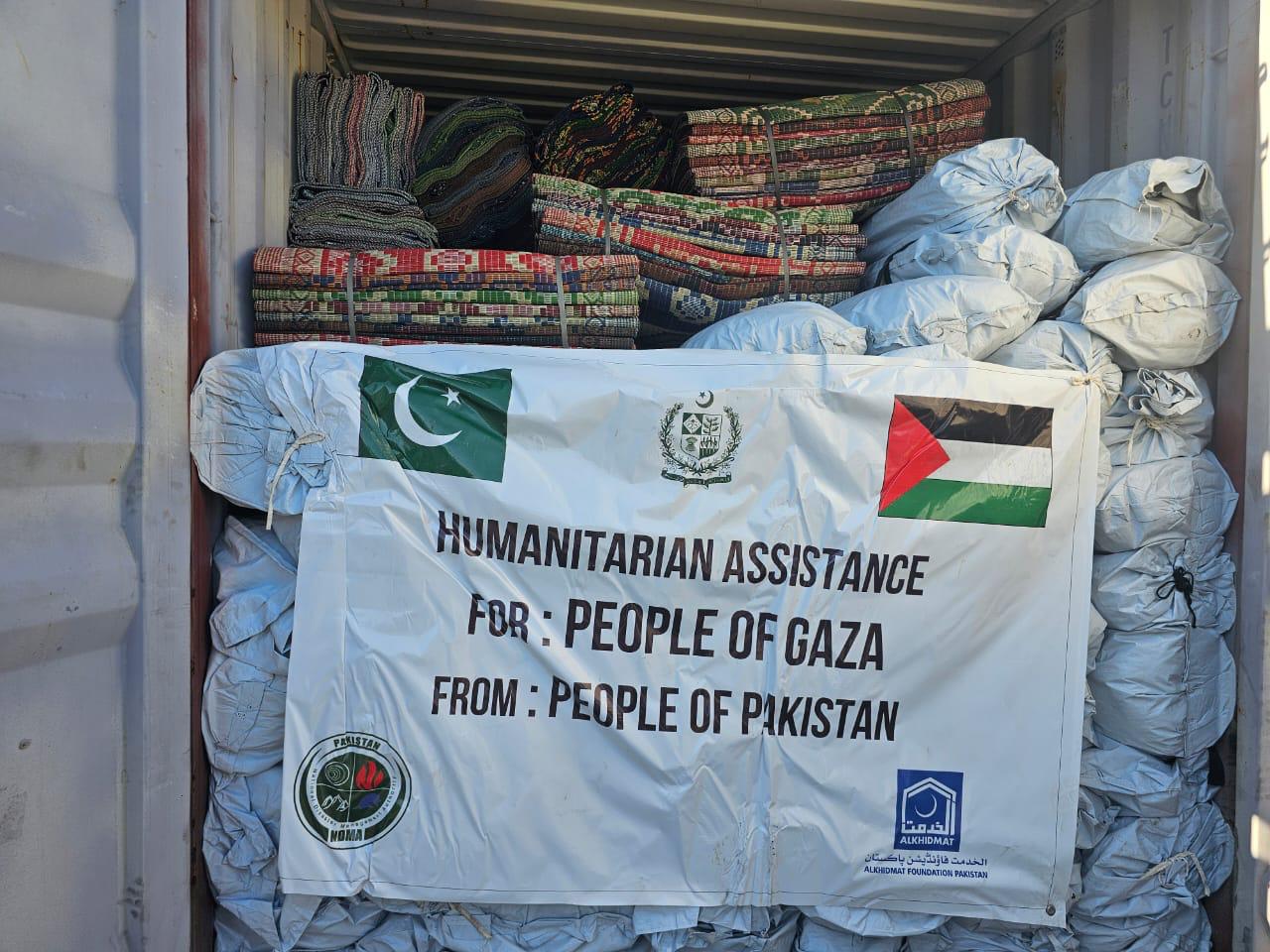 Seventh shipment of Pakistani aid arrives in Egypt for Gaza ...