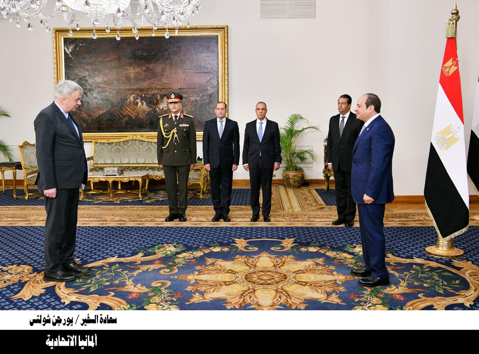 New German ambassador presents credentials to Egypt’s President Al-Sisi - Dailynewsegypt