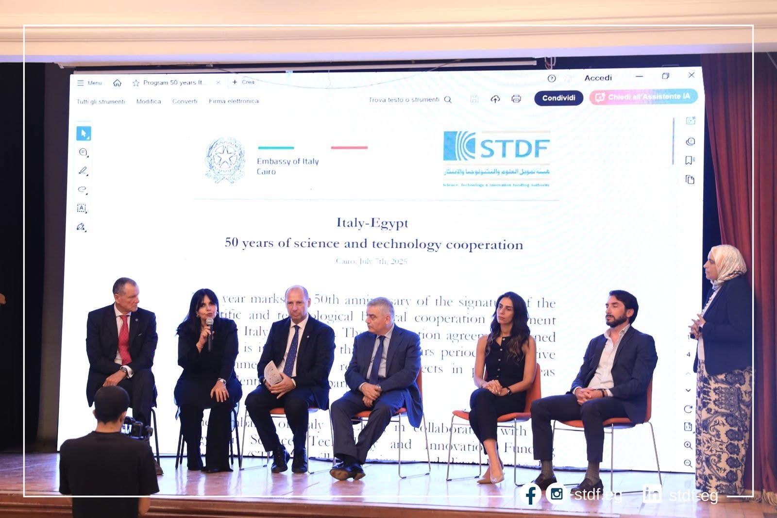 Egypt and Italy mark 50 years of science partnership, discuss future ...